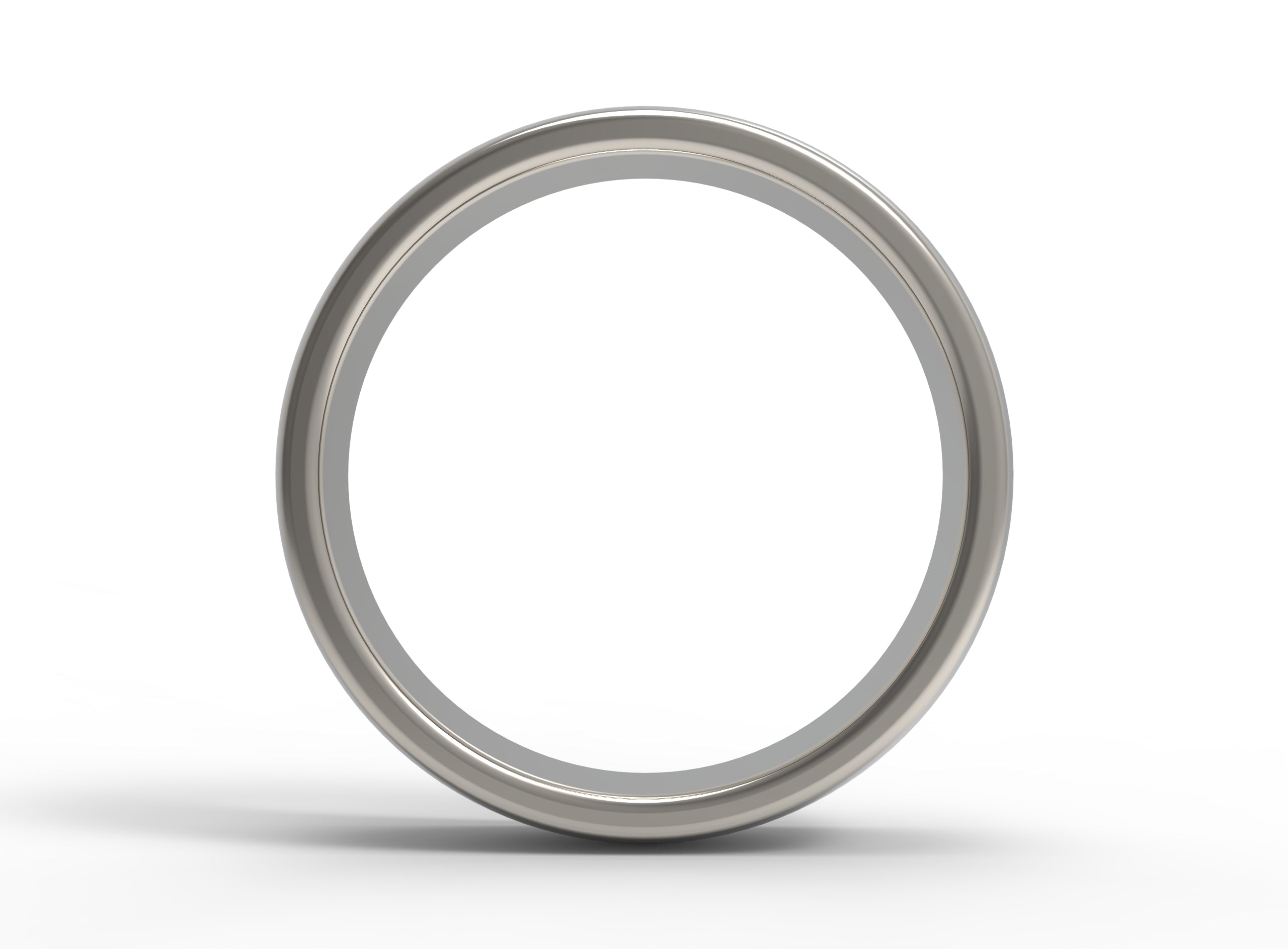 Half Round 5mm Gold Men's Wedding Band – Fluid Jewellery